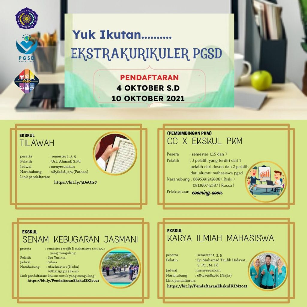 Ekstrakurikuler 2021/2022 – PGSD FKIP